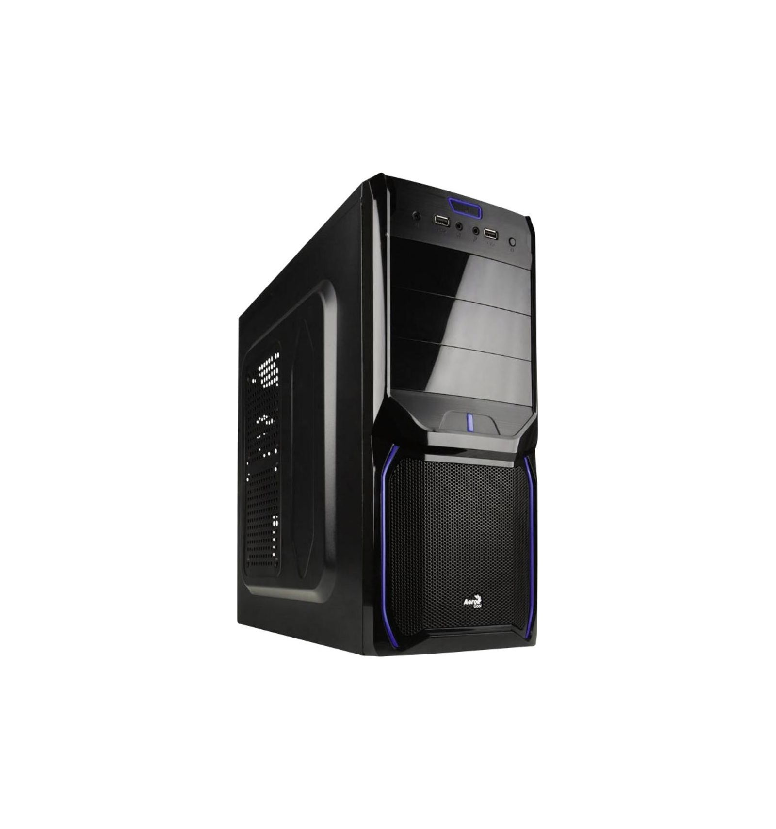 Boitier atx micro-atx sans alim V3X Evil Blue Edition GESI-169 Aérocool ...